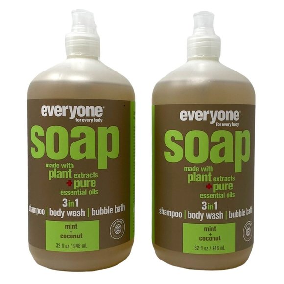 Everyone | Other | 2 Pack Eo Everyone 3in Soap Mintcoconut Shampoo Body ...
